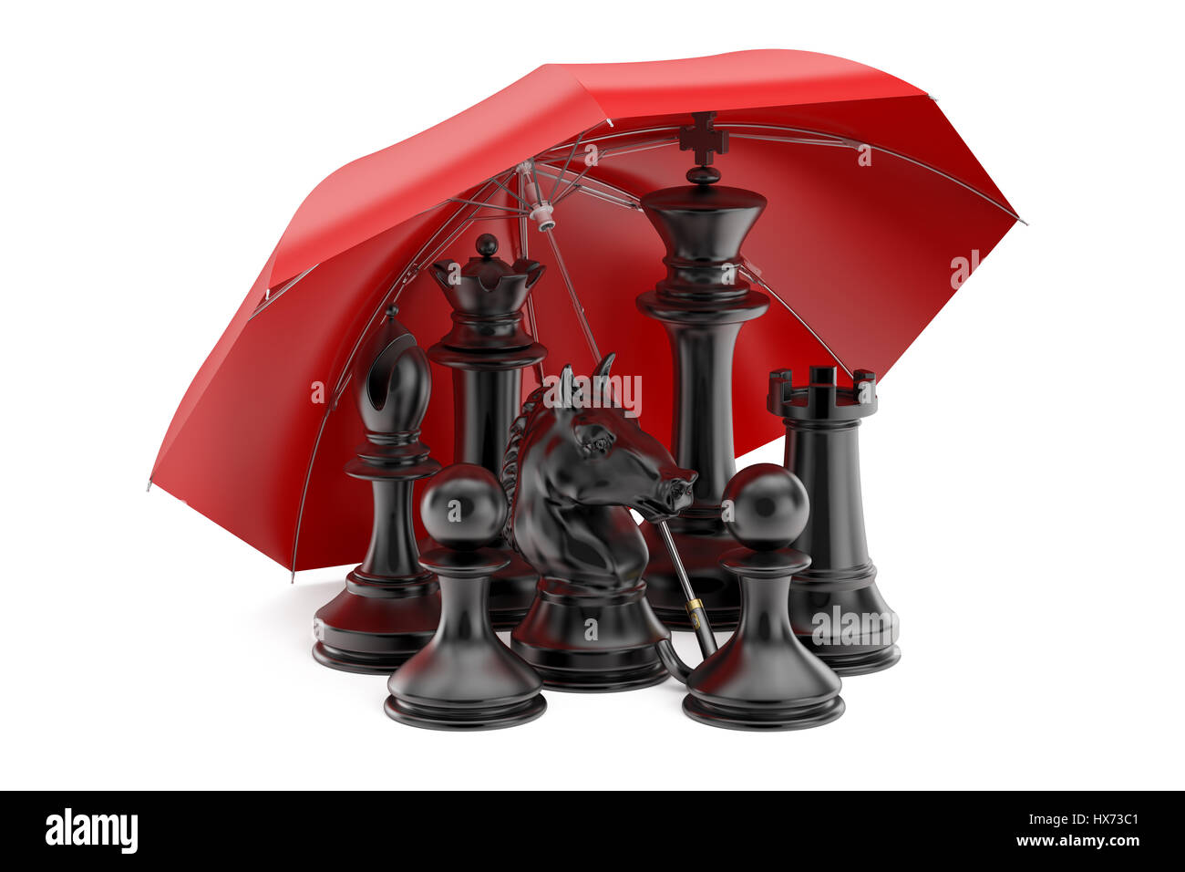 Insurance concept, 3D rendering isolated on white background Stock ...