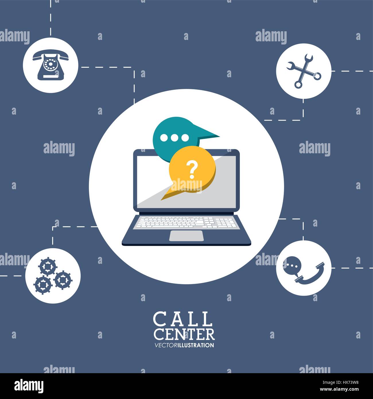 call center technology tool Stock Vector Image & Art - Alamy