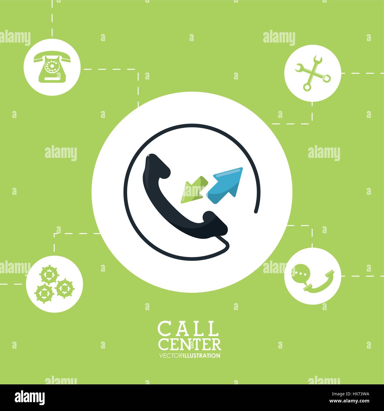 call center phone customer service Stock Vector Image & Art - Alamy