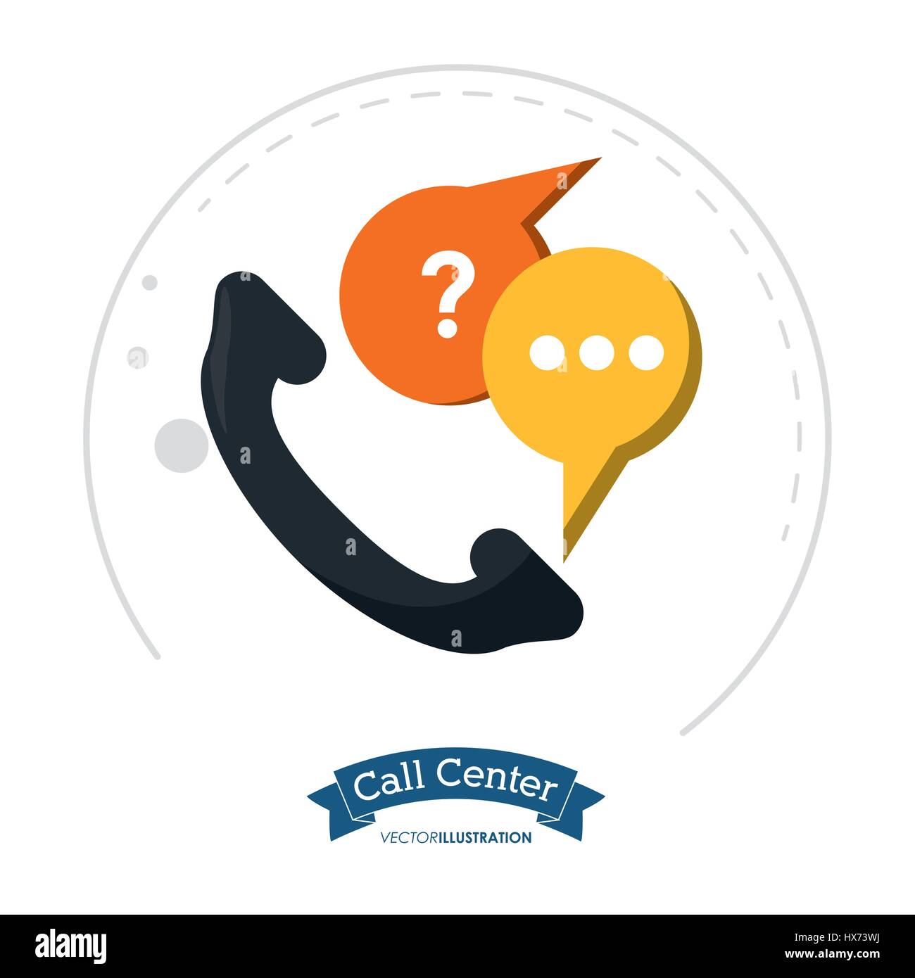 call center telephone communication help Stock Vector Image & Art - Alamy