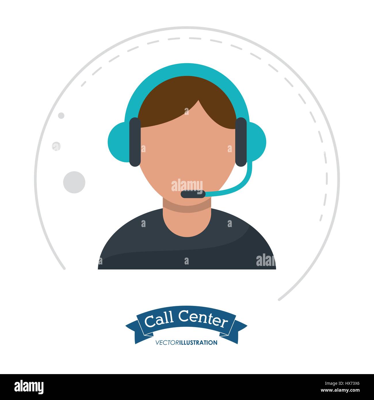 Man speaking telephone computer Stock Vector Images - Alamy