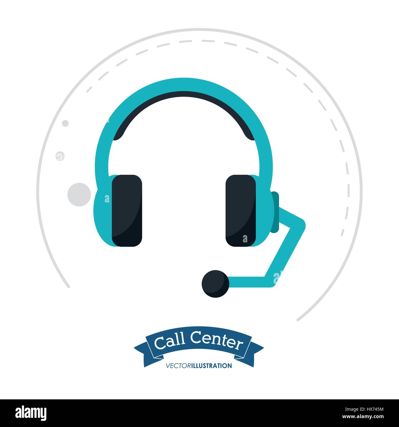 call center headset communication client Stock Vector Image & Art - Alamy