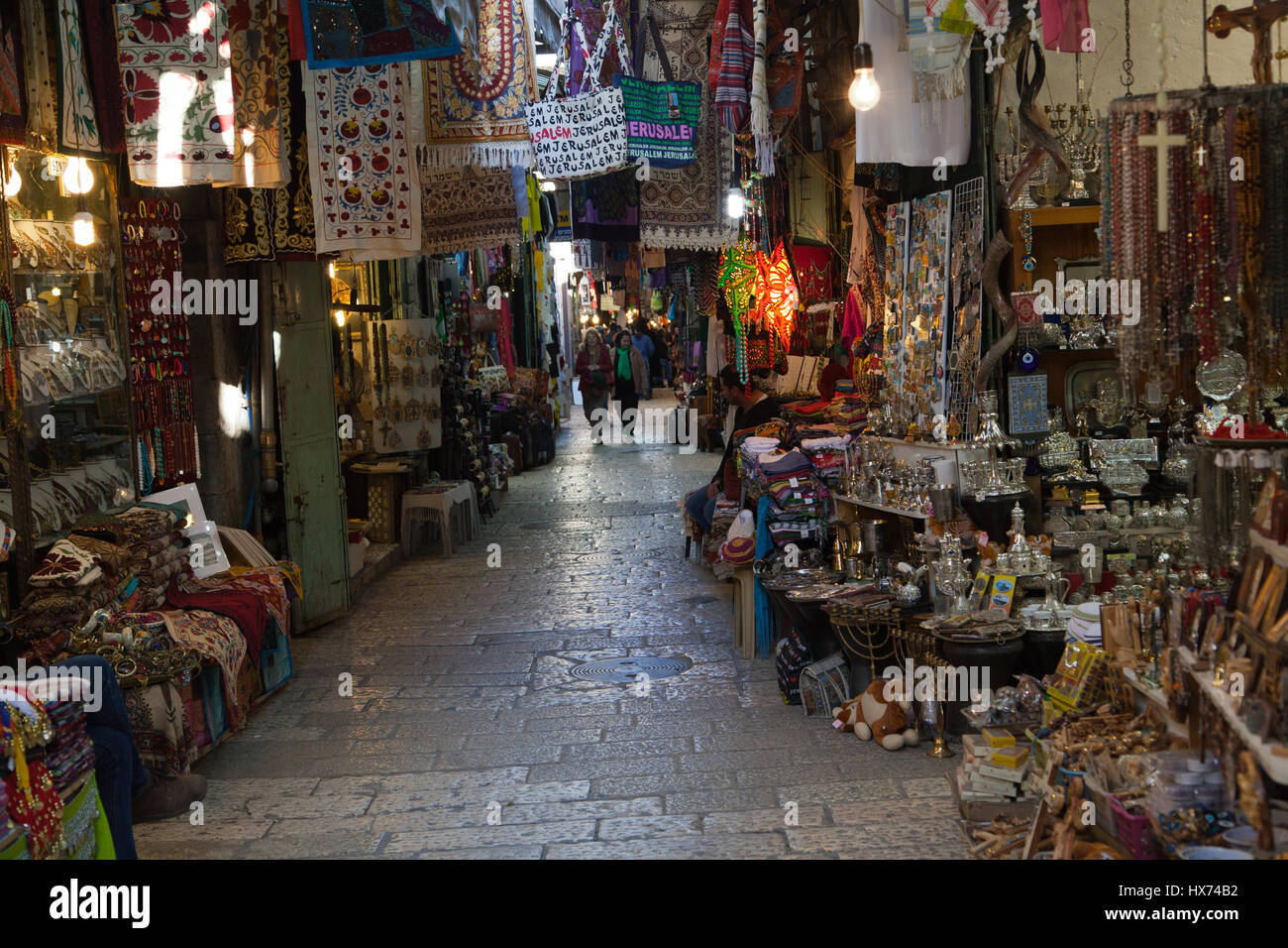 Arab market in the Old City, Jerusalem, Israel Stock Photo - Alamy