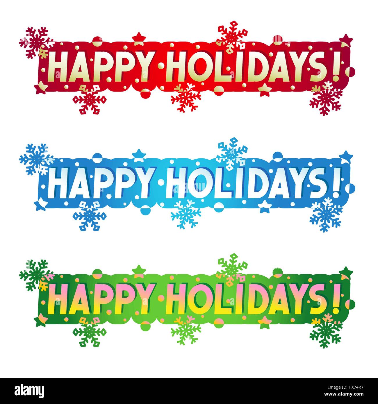 Happy Holidays Banner Clip Art