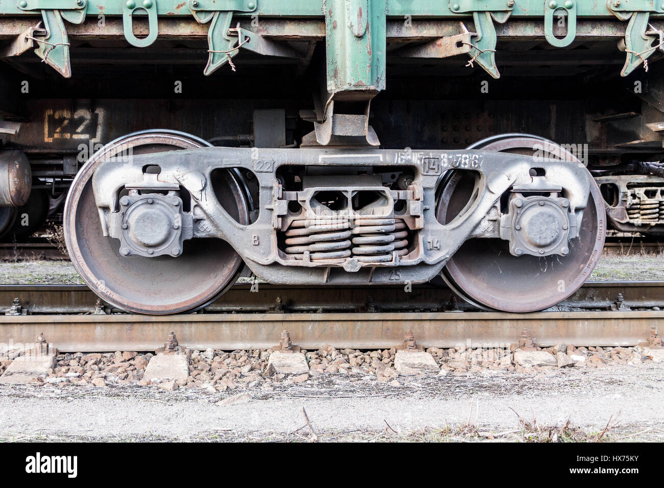 Wheel of steam train. Wheels trains. The wheels of the locomotive Stock ...