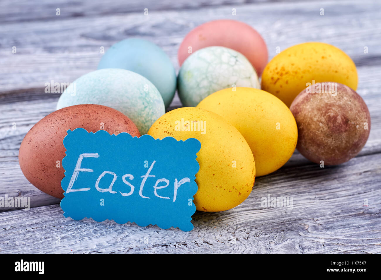 Many-colored Easter eggs Stock Photo - Alamy
