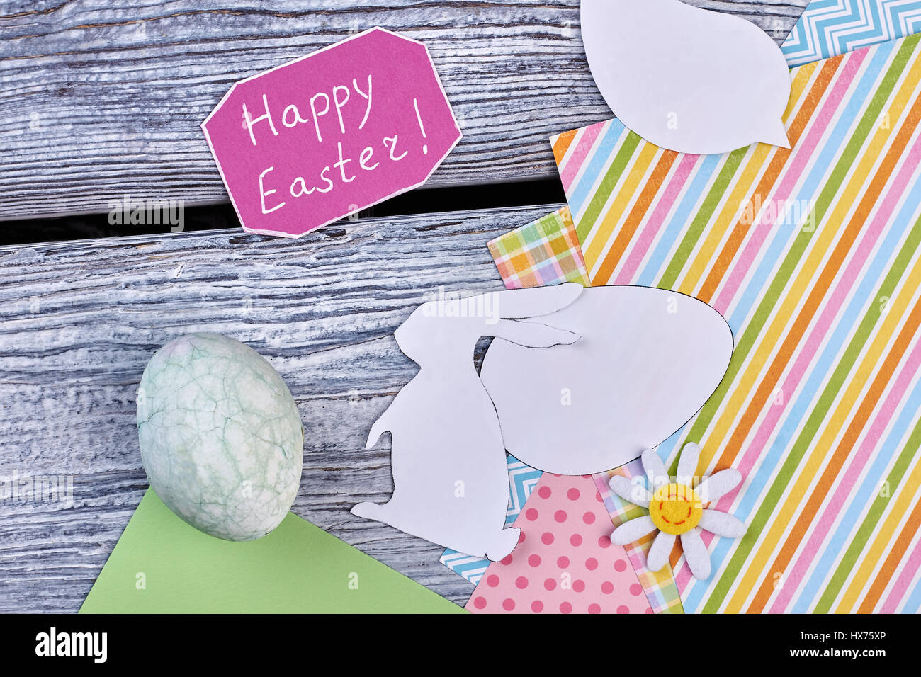 Papercut items and colorful papers Stock Photo - Alamy