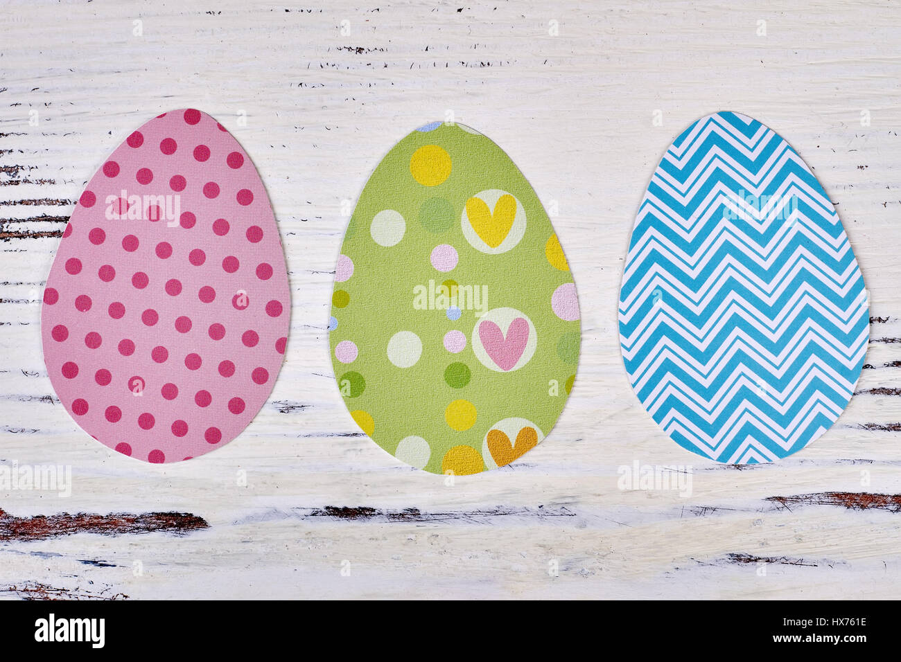 Colorful paper Easter eggs Stock Photo - Alamy