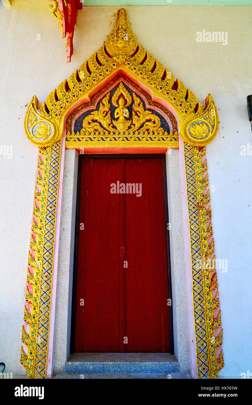 kho samui bangkok in thailand incision of the buddha gold temple Stock ...