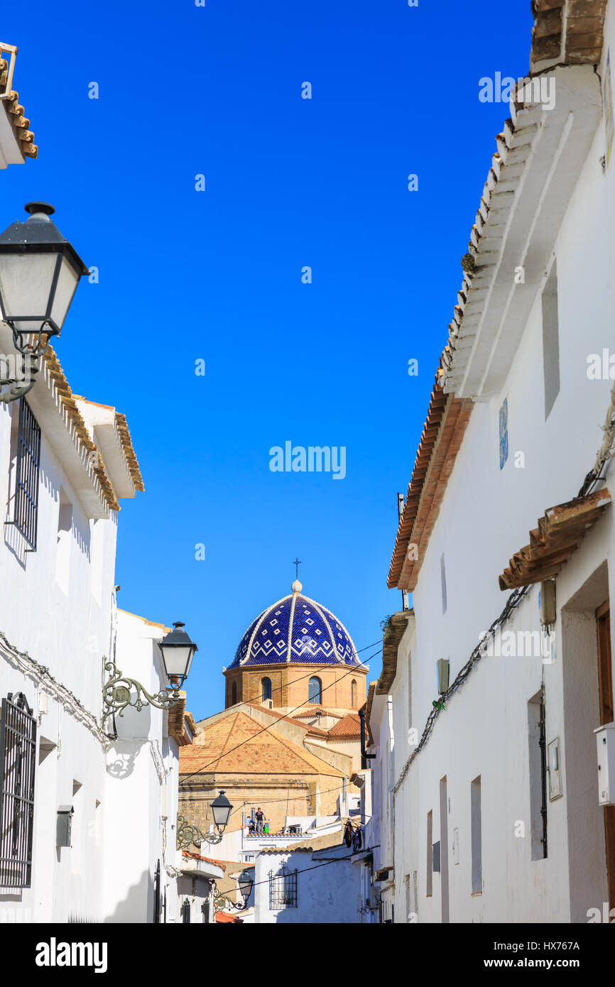 The Church of the Virgin del Consuelo, Altea Old Town, Altea, Costa ...