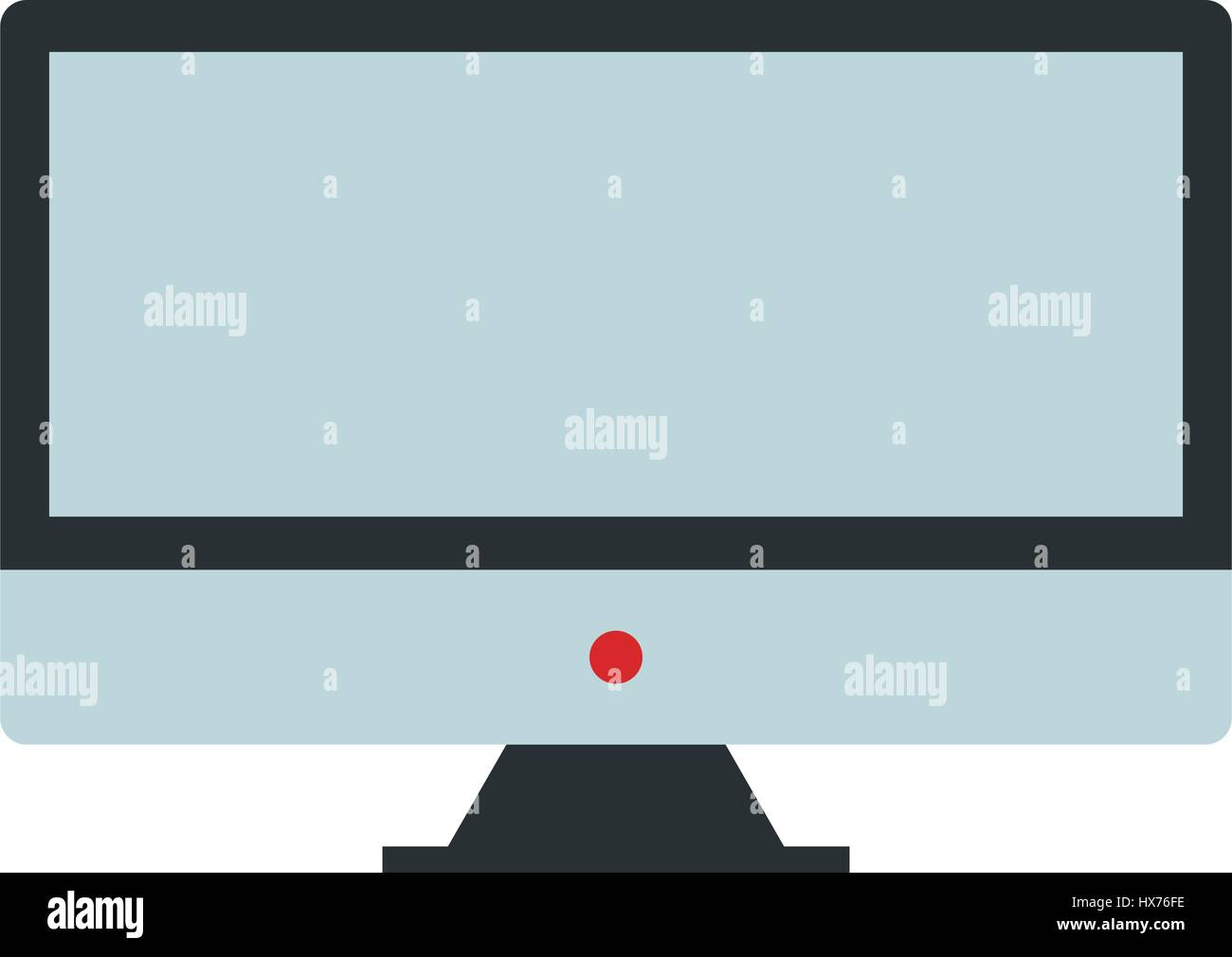 Icon computer monitor illustrated on white background in vector Stock ...