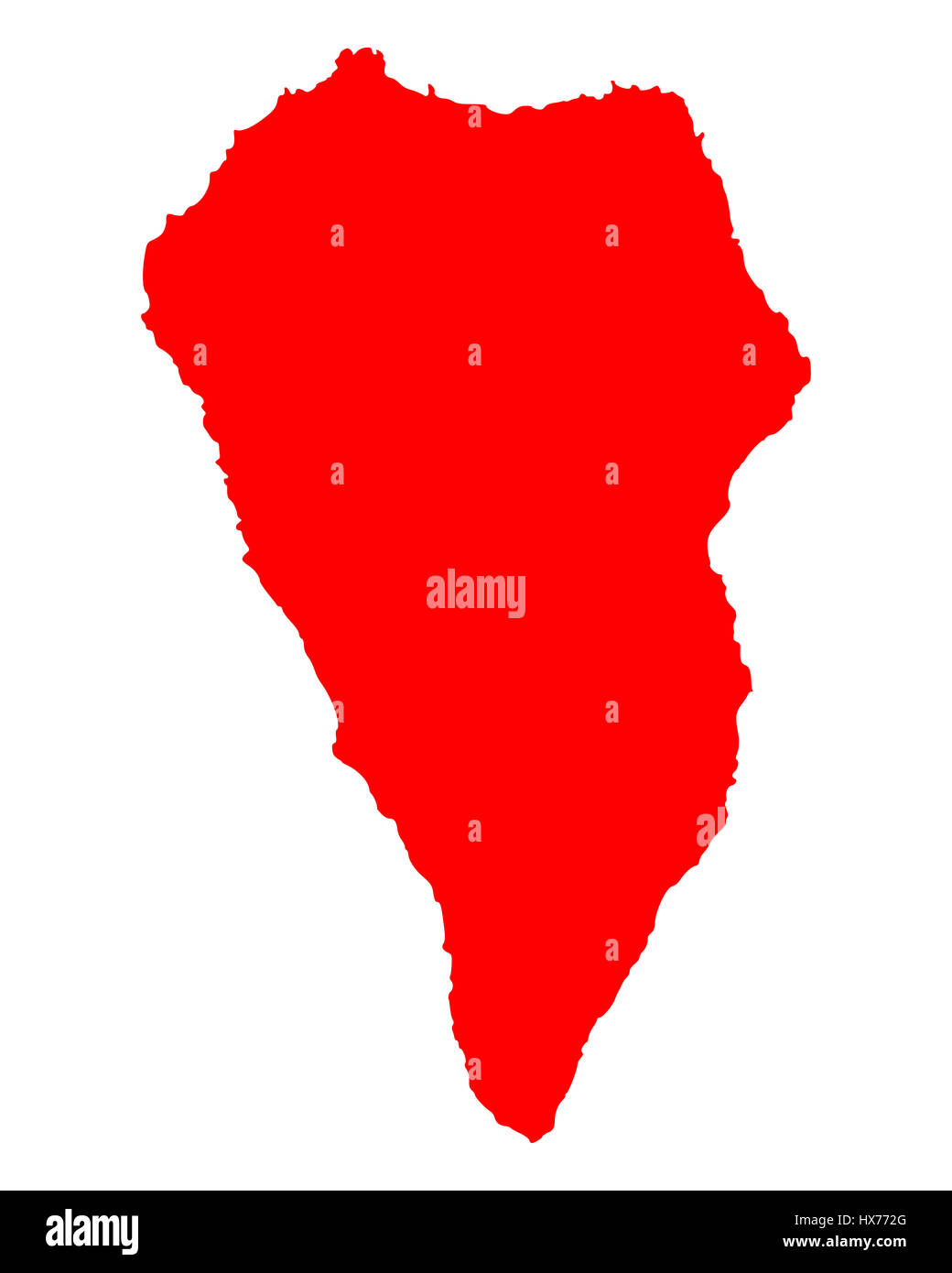 Map of La Palma Stock Photo - Alamy