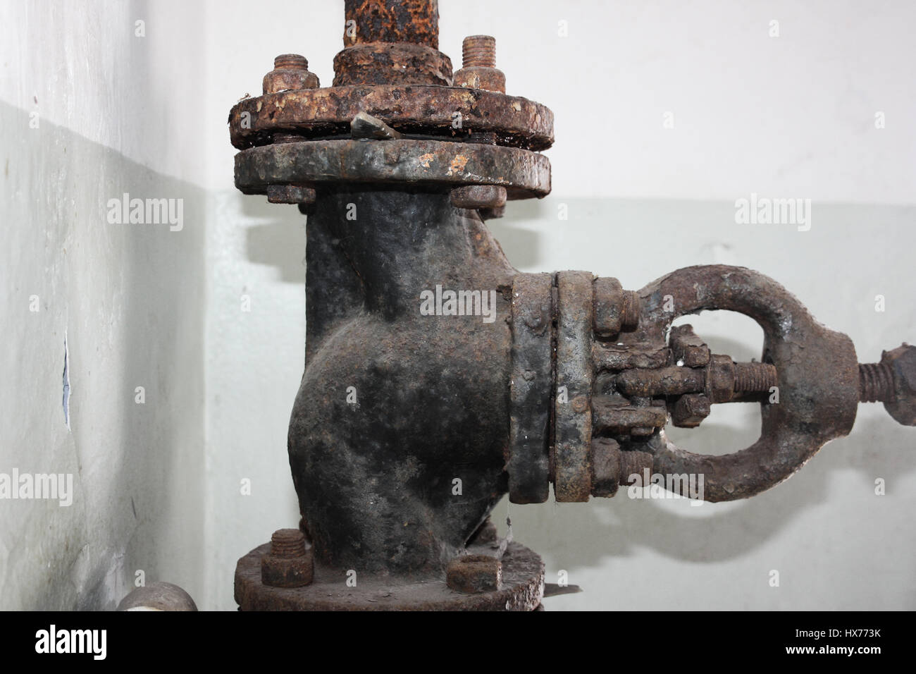 Rust tube close up shot black surface photo for your design Stock Photo ...