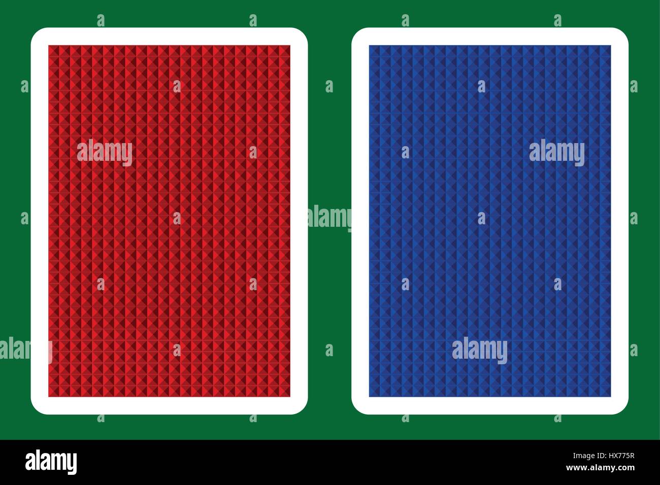 Playing cards back Stock Vector Images - Alamy