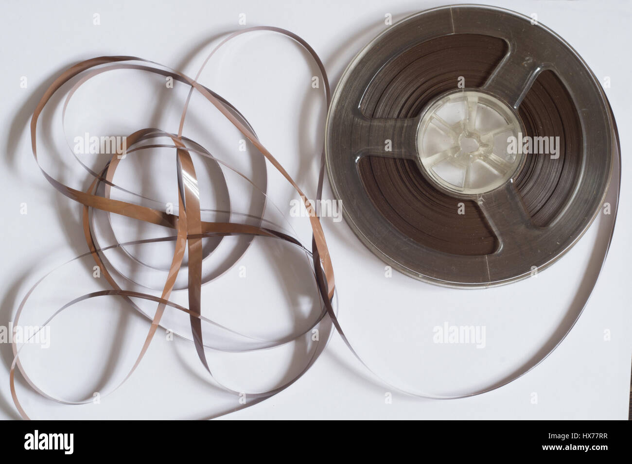 Old reel with magnetic tape for the record player Stock Photo - Alamy