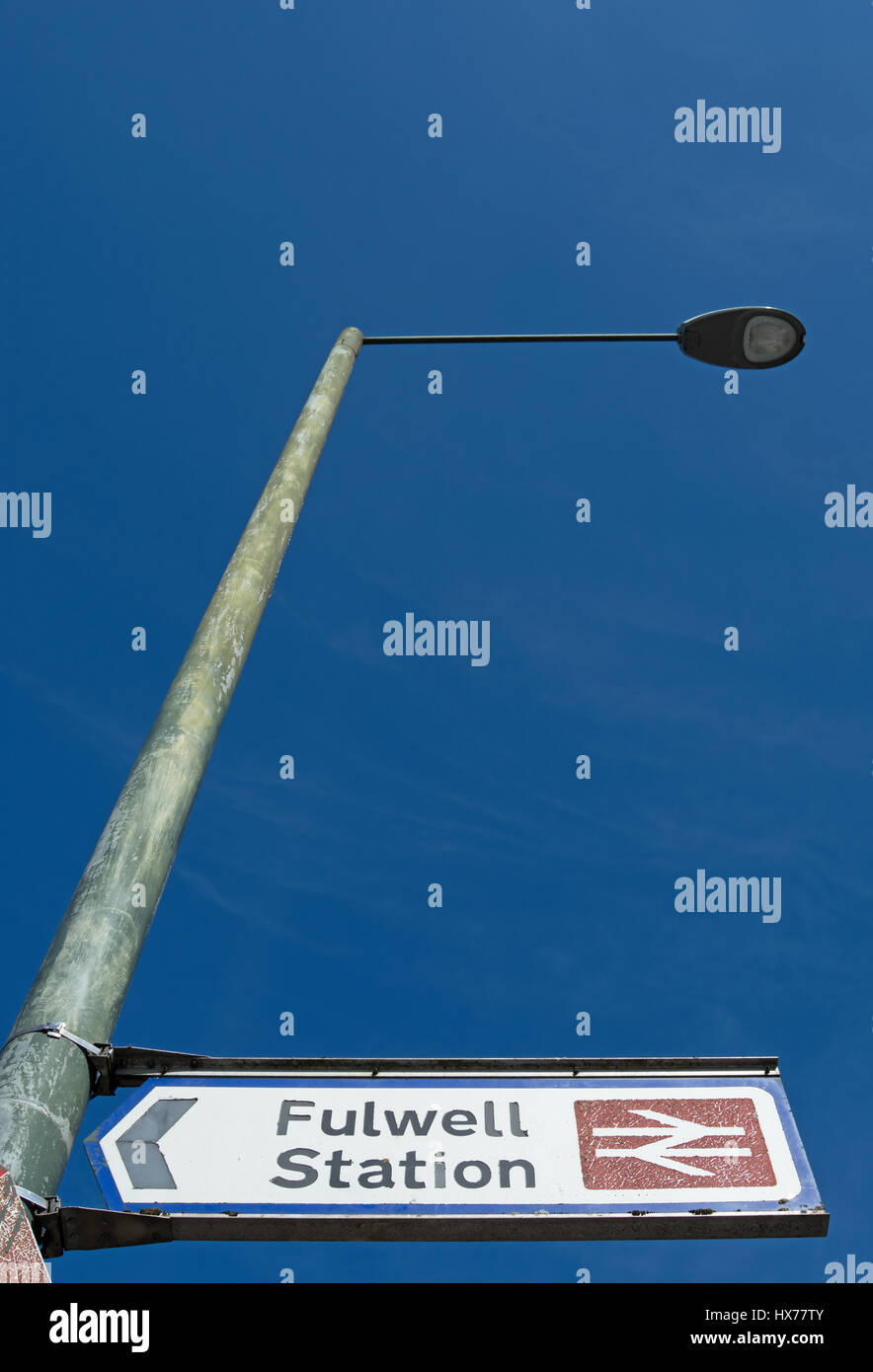 sign for fulwell station, southwest london, england Stock Photo - Alamy