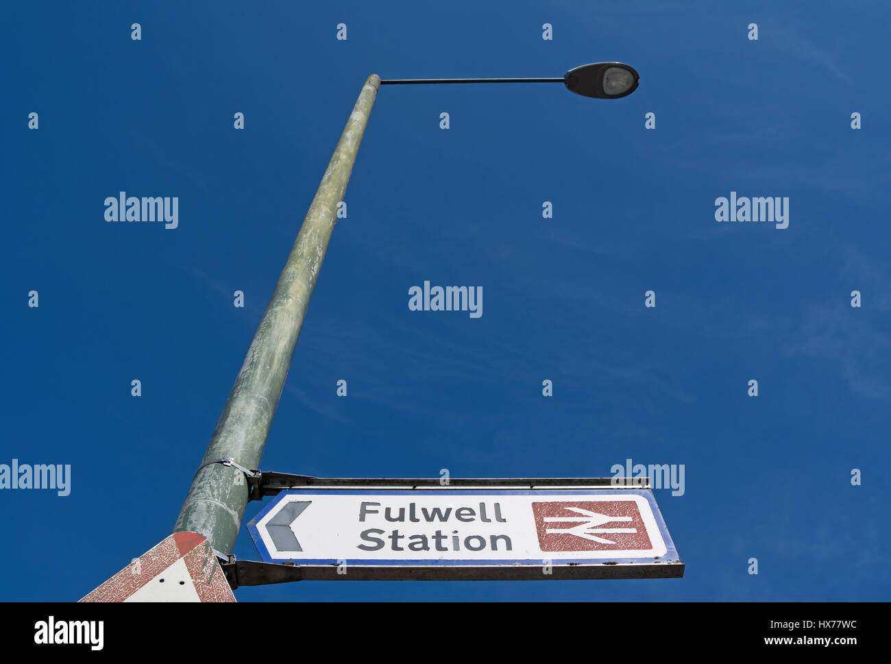 sign for fulwell station, southwest london, england Stock Photo - Alamy