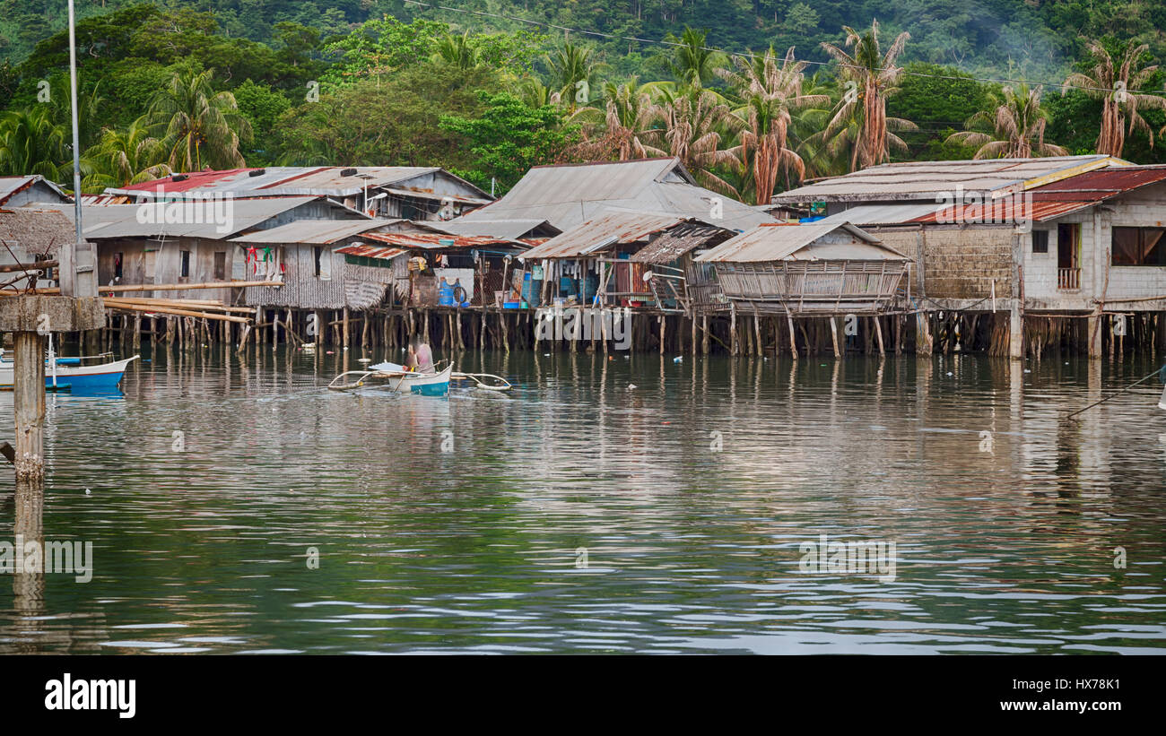 blur philippines house in the slum for poor people concept of poverty ...