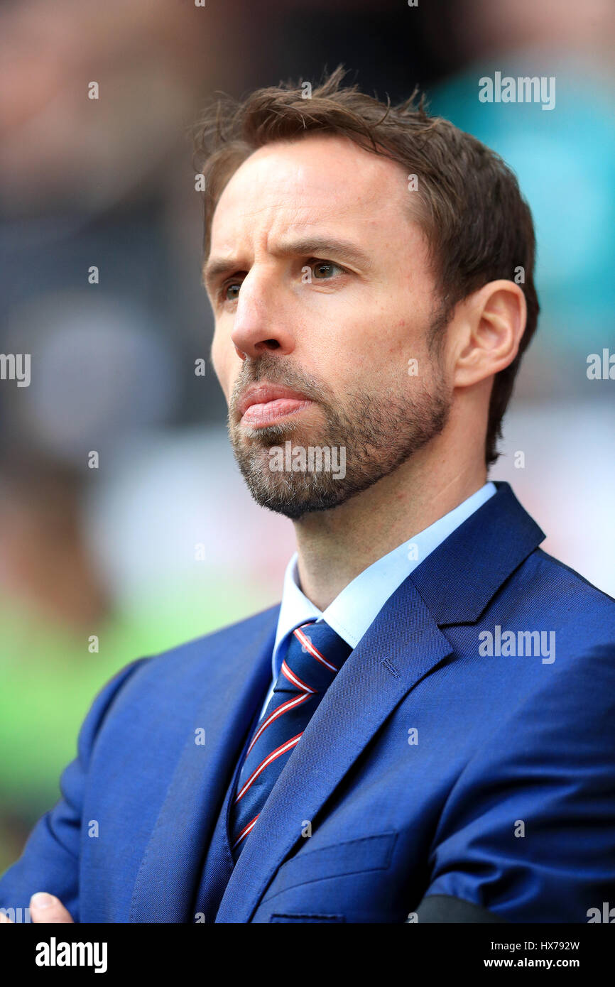 England's manager Gareth Southgate during the World Cup Qualifying ...