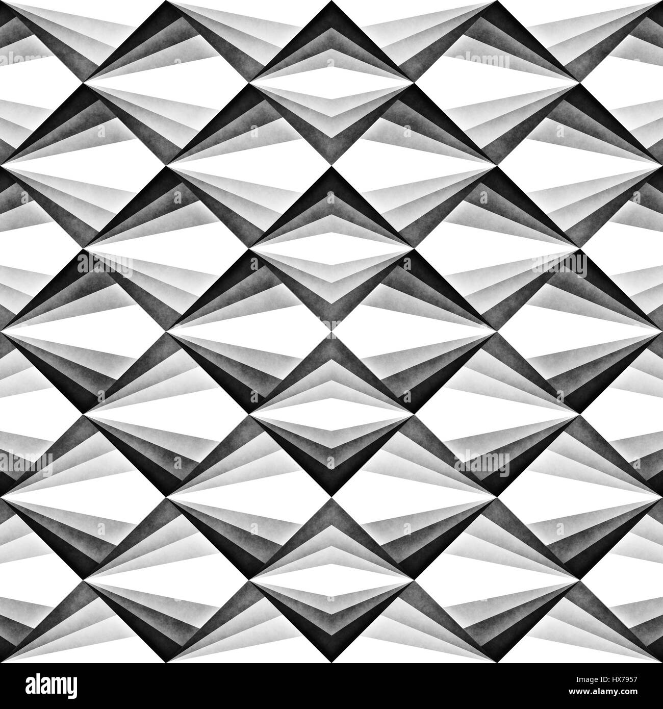 Seamles Gradient Rhombus Grid Pattern. Retro Monochrome Texture ...
