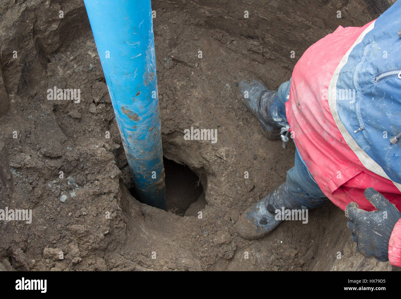 From the land of sticking the blue tube Stock Photo - Alamy