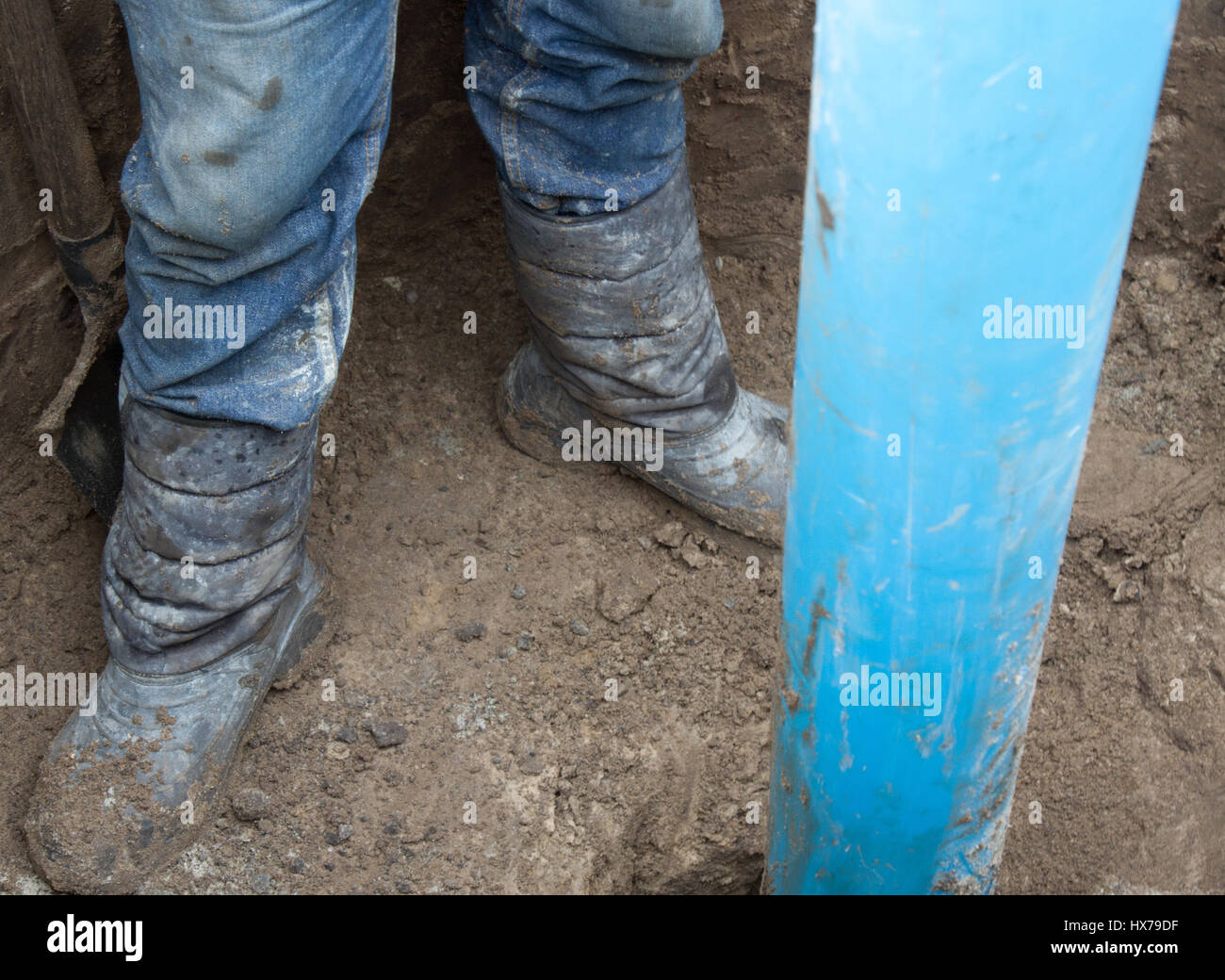 From the land of sticking the blue tube Stock Photo - Alamy