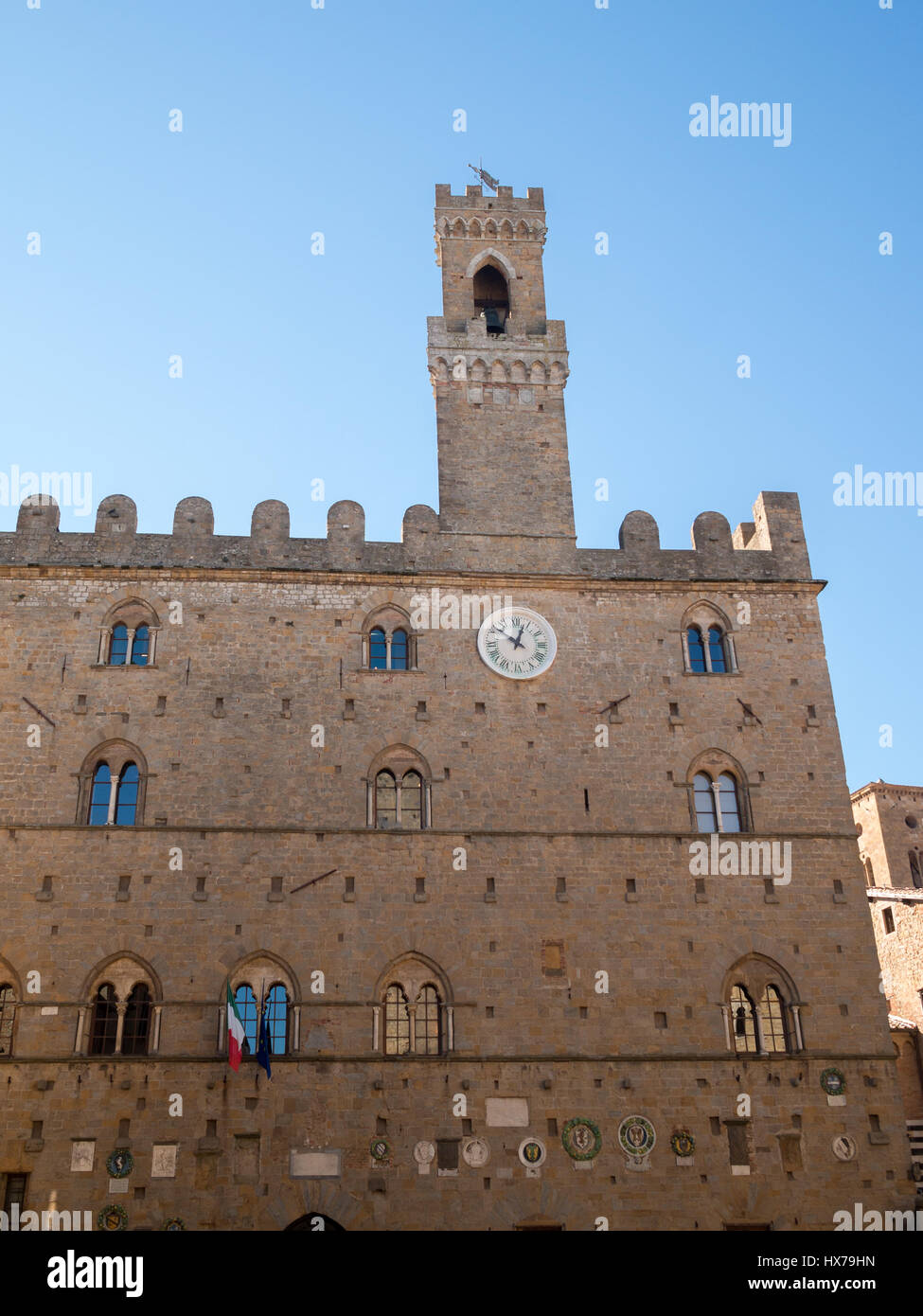 Volterra Piazza dei Priori Stock Photo - Alamy