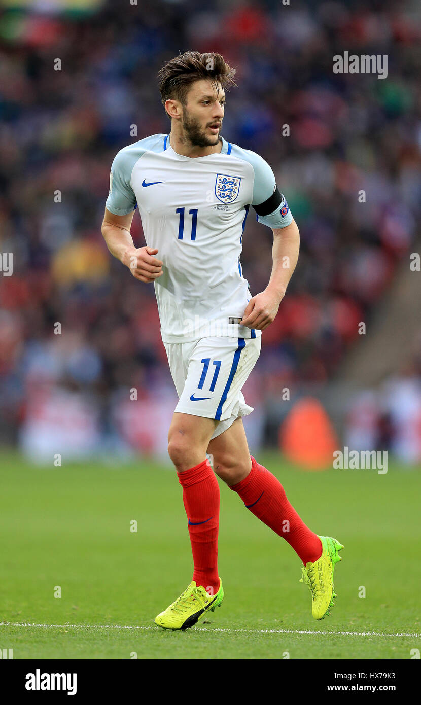 England's Adam Lallana during the World Cup Qualifying match at Wembley ...