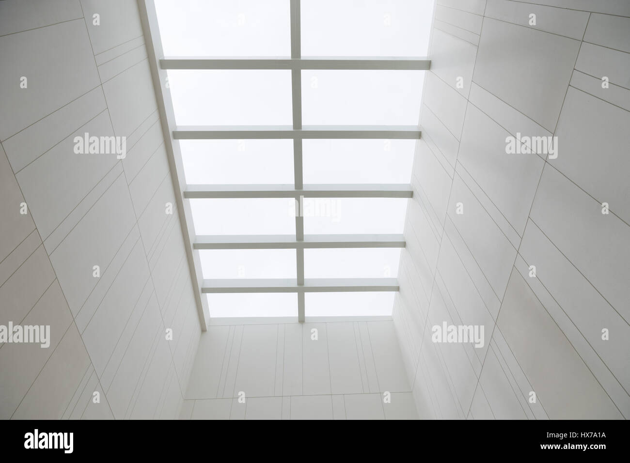 Minimalistic eco transparent rooftop in white color Stock Photo - Alamy