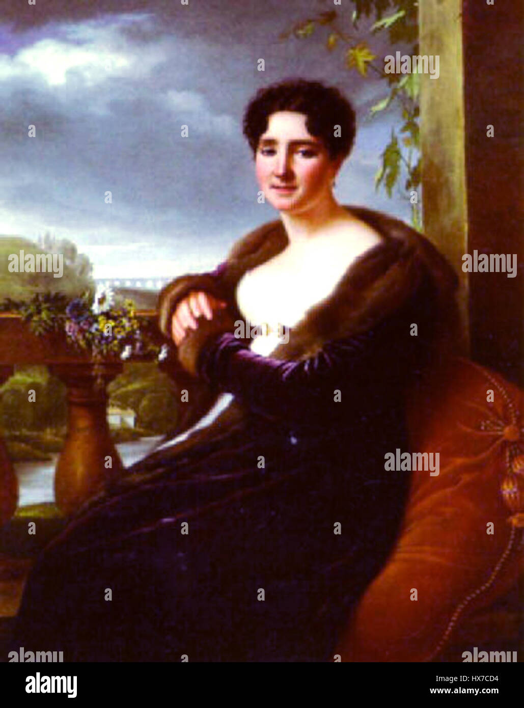 The portrait 'Marquise de Reinepont' from 1817 captures the elegance ...