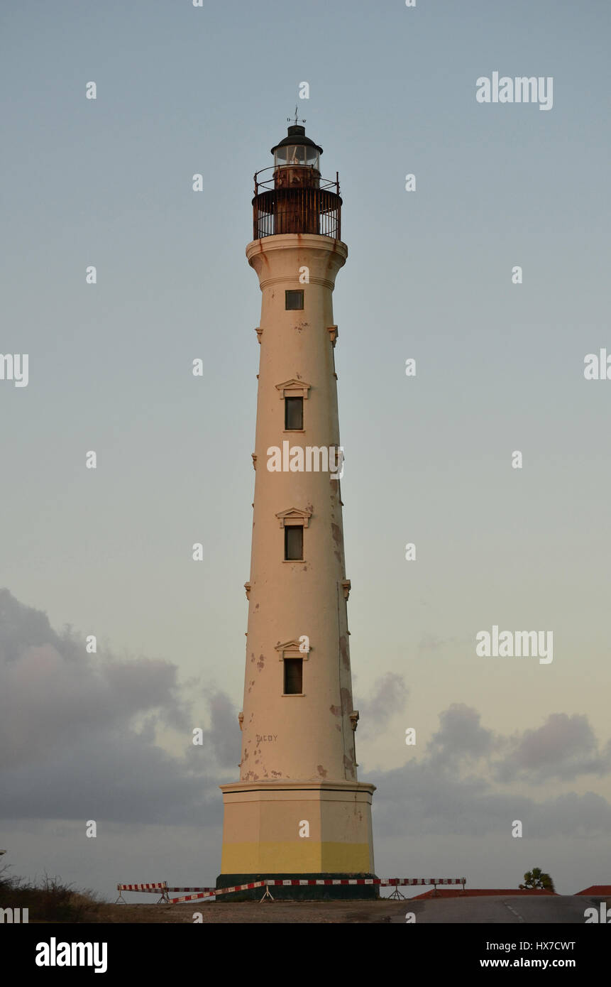 Breathtaking view of the California Lighthouse in Noord Aruba Stock ...