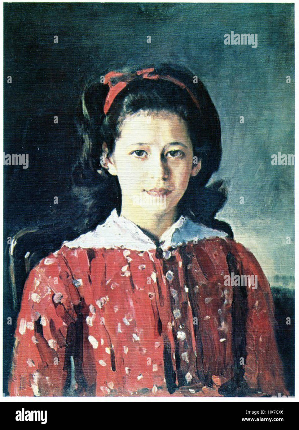 This 1884 portrait of Ludmila Anatolyevna Mamontova by V. Serov ...