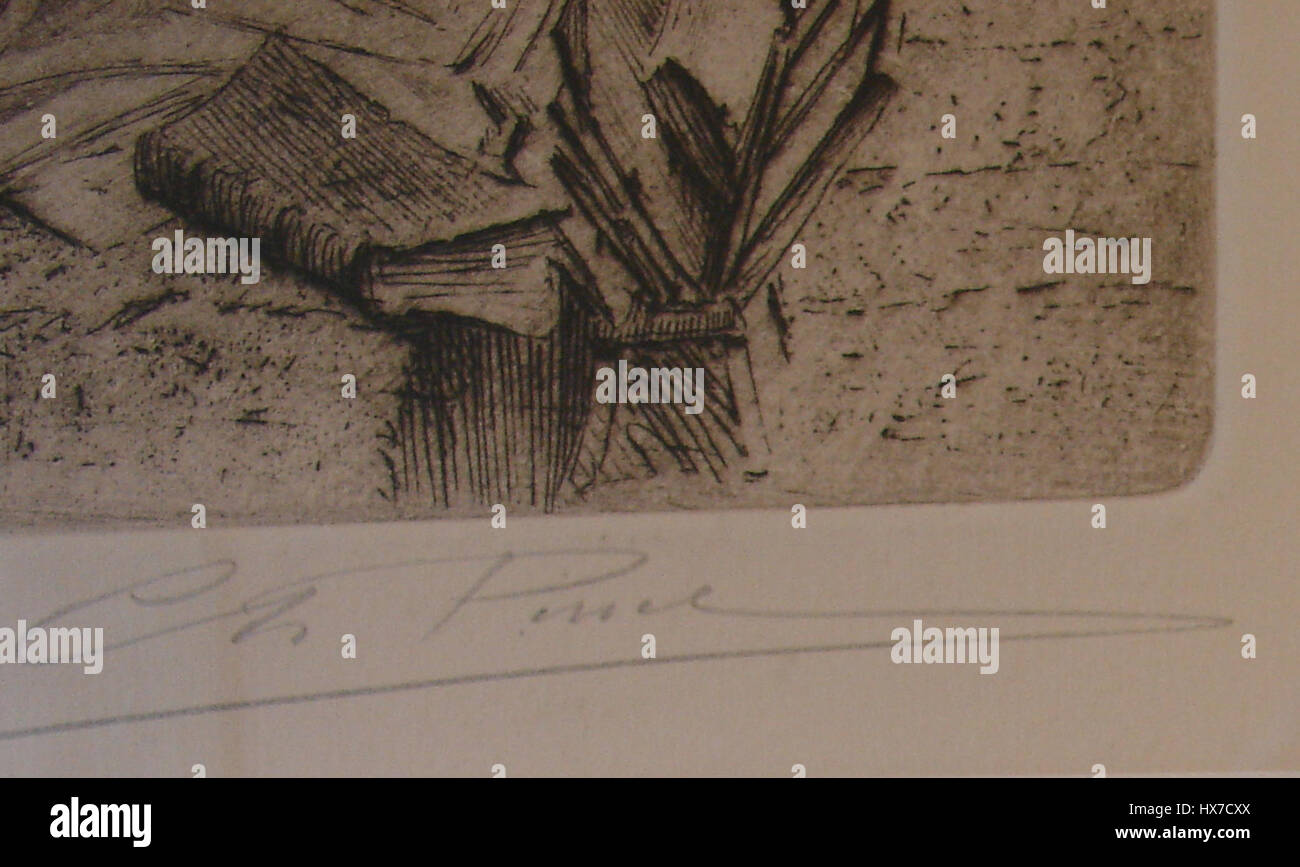 The signature of Charles Pinet, a notable artist, is featured in this ...