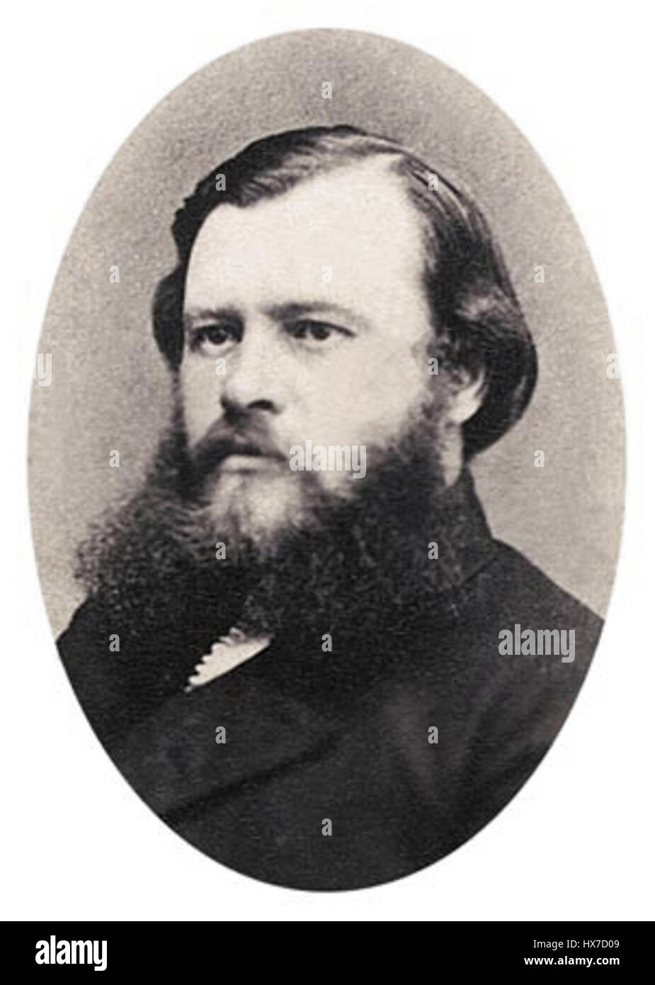 A portrait of the Russian chemist Vladimir Markovnikov, known for his ...