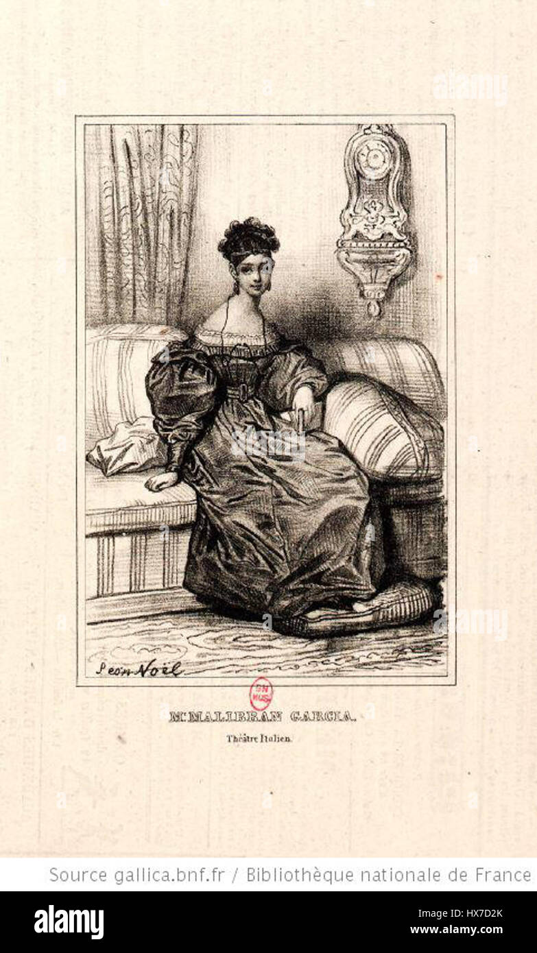 The painting 'Malibran Garcia LC3A9on NoC3ABl' features a portrait of ...