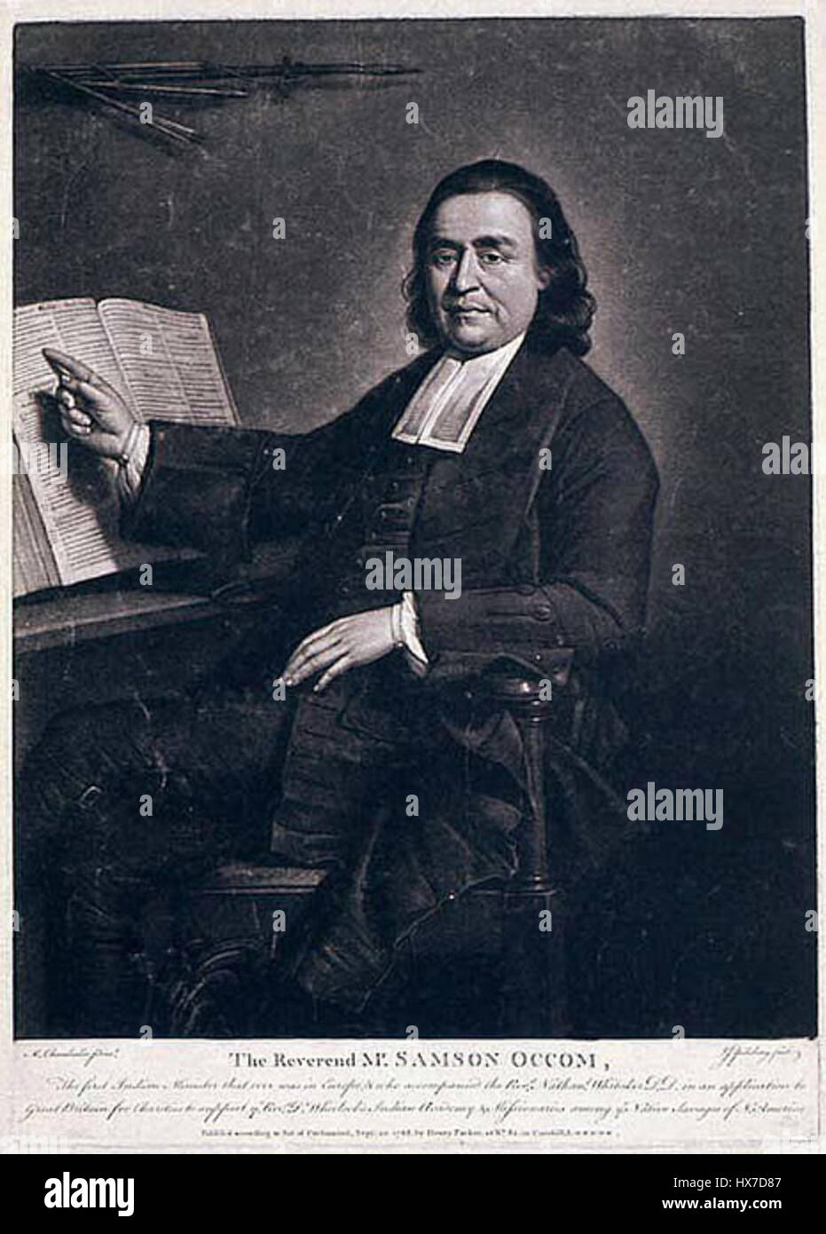 Rev. Samson Occom was a Mohegan minister, missionary, and writer in the ...