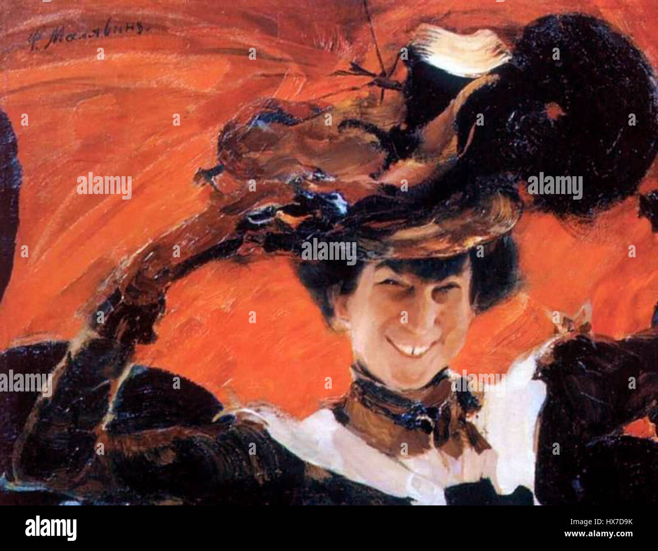 'Mara Oliv' is a work by Russian artist F. Malyavin from 1922 ...