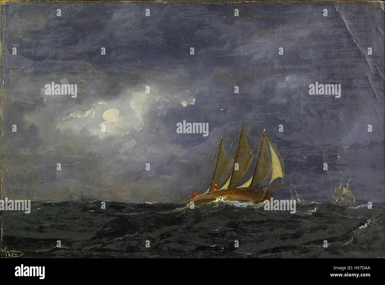 Marcus Larson was a Swedish landscape artist known for his dramatic ...