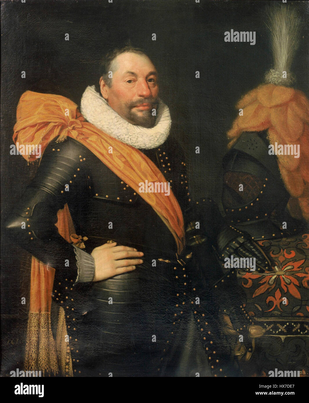 Portrait of an Officer by Jan van Ravesteyn Het Loo Palace (3 Stock ...