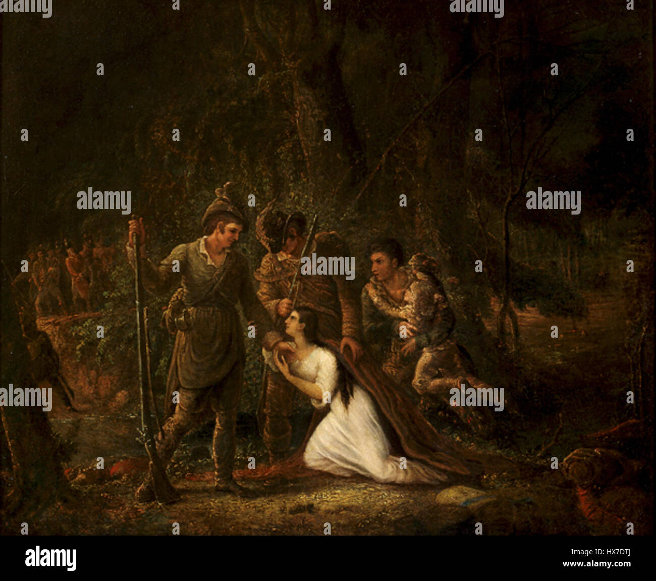 This historical painting by John Blake White depicts Sergeants Jasper ...