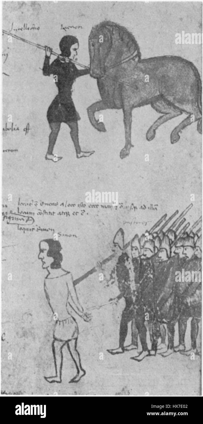 This miniature illustration from the Codex Vaticanus (Latin 2761) is a ...