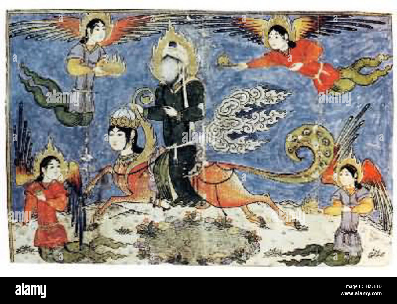 This portrait of Muhammad from 1584 represents an artistic ...