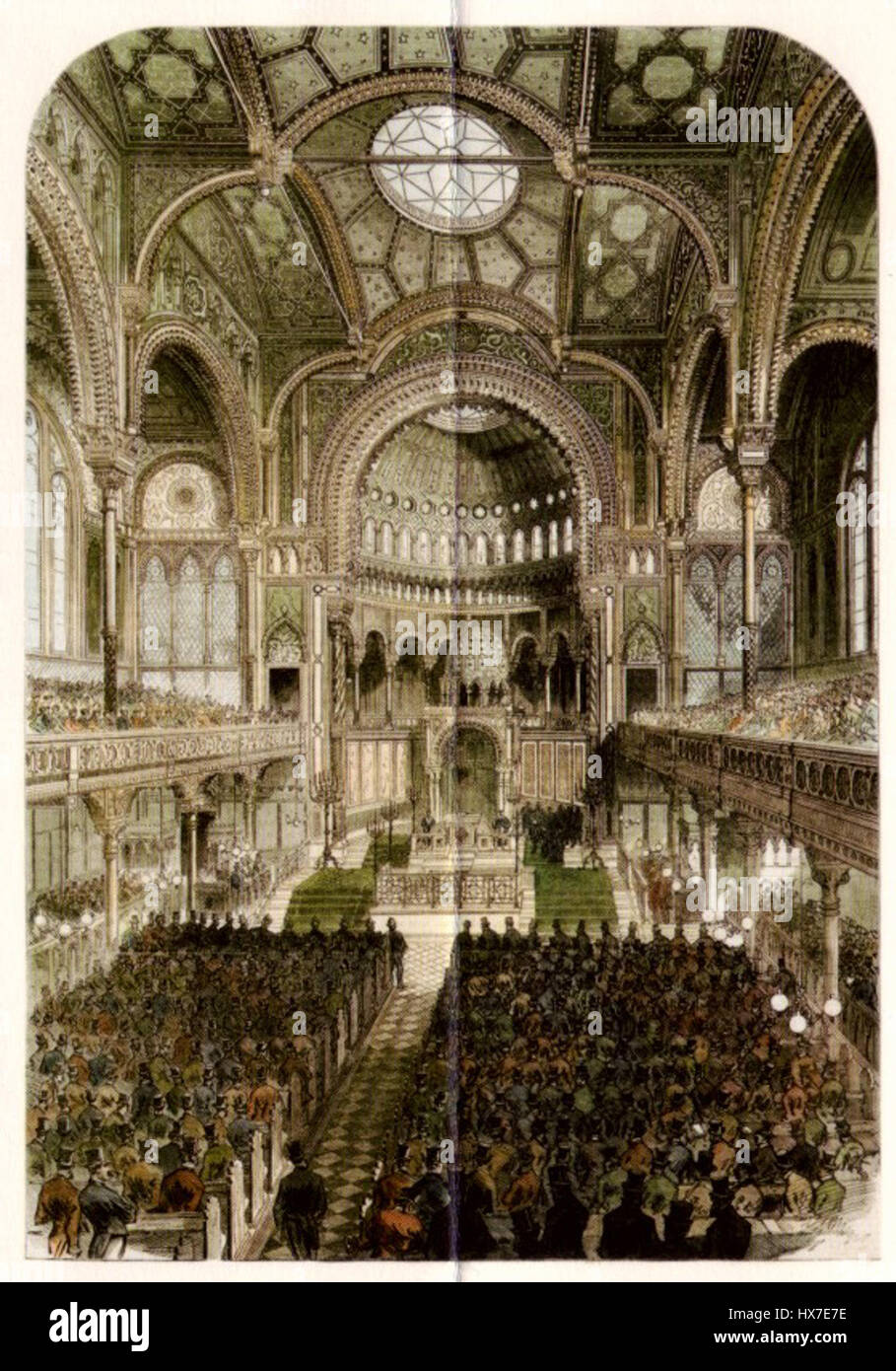 The interior of the Neue Synagoge (New Synagogue) in Berlin is known ...