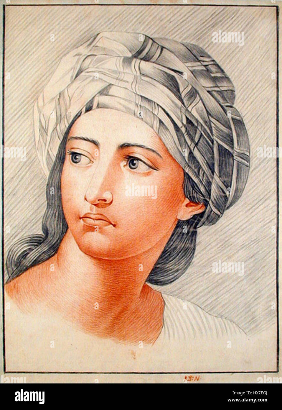 *Neufforge Moor with Turban* is a painting featuring a Moorish figure ...