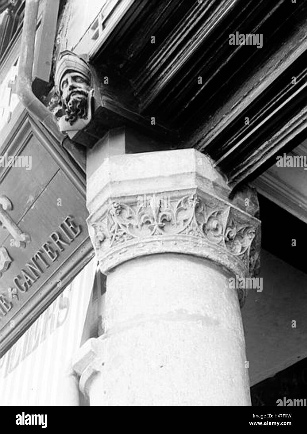 The Maison des Trois Piliers in Beauvais, France, is an historic ...