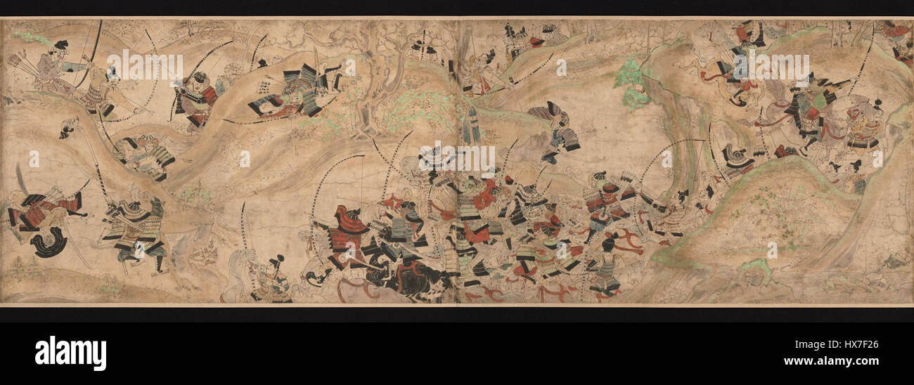 'Obusuma Saburo emaki' is a Japanese illustrated handscroll depicting ...