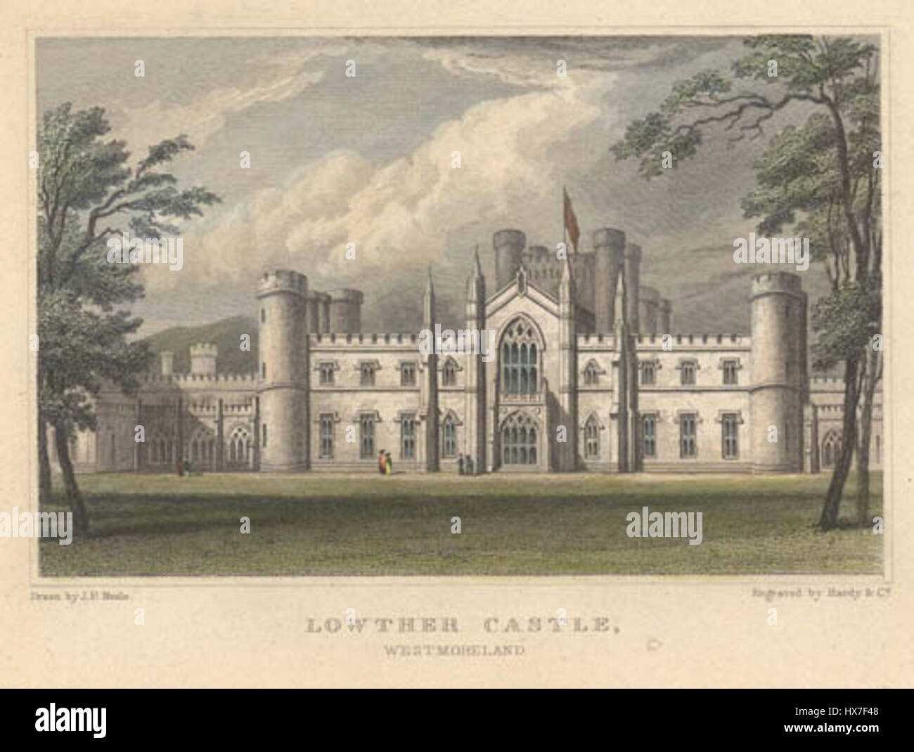 Lowther Castle,Westmoreland by JP Neal Stock Photo - Alamy