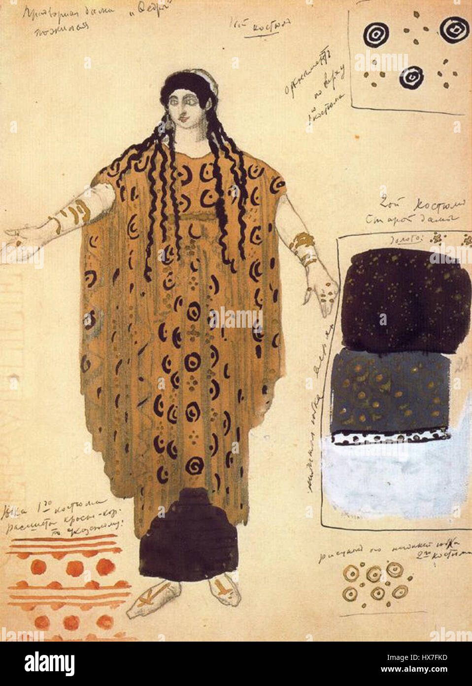 'Phaedra' by Léon Bakst is a design for a ballet production based on ...