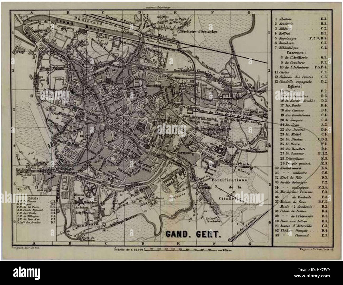 'Plattegrond 1881 Gent' refers to a historical map of the city of Ghent ...