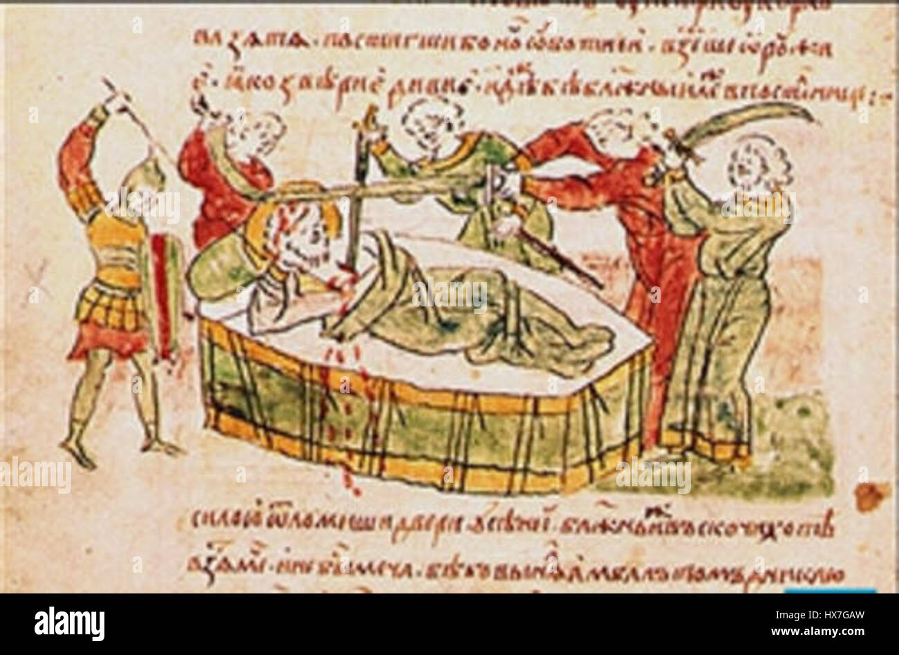 This print is part of the Radzivill Chronicle, depicting the ambassador ...